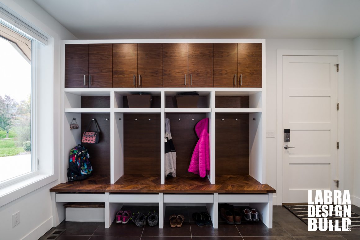 Labra Design+Build | Modern Mudroom Lockers
