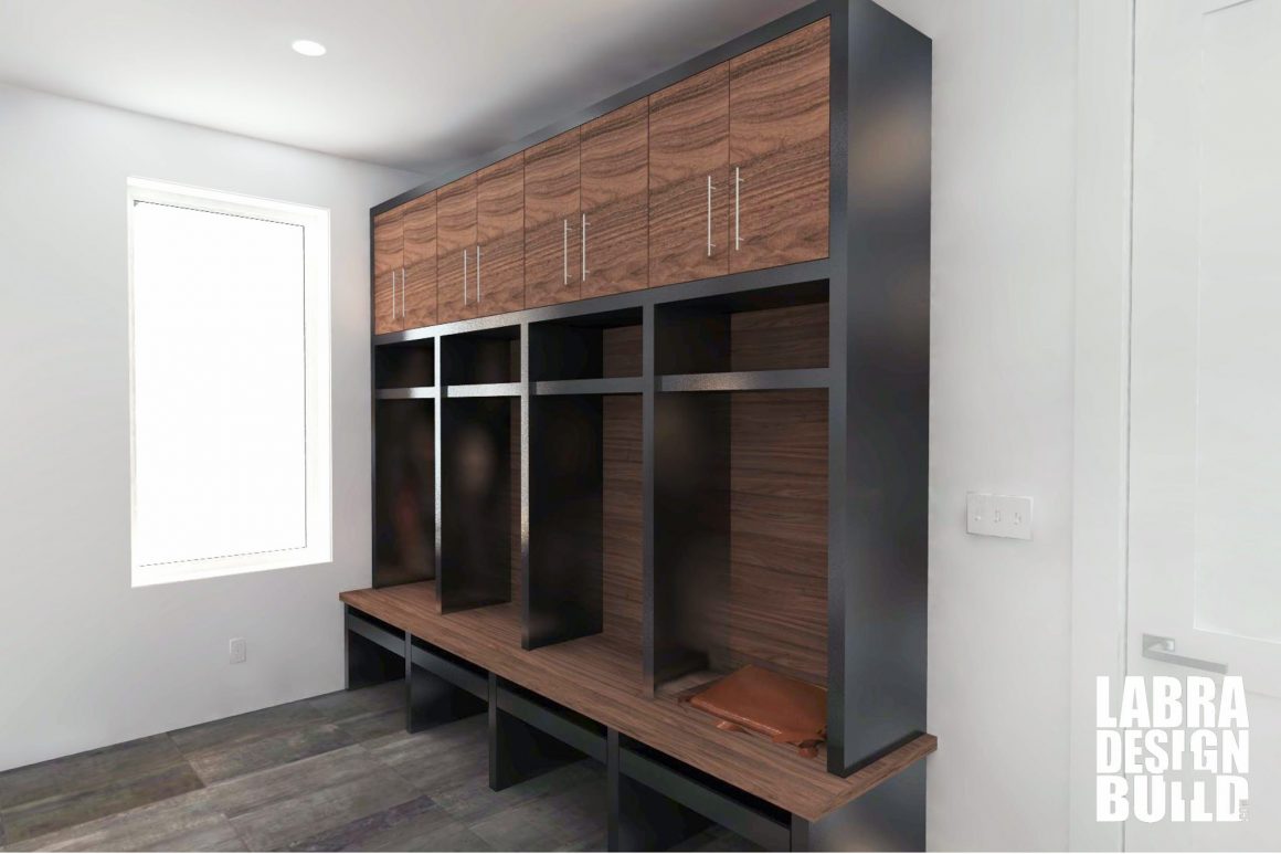 Labra Design+Build | Modern Mudroom Lockers