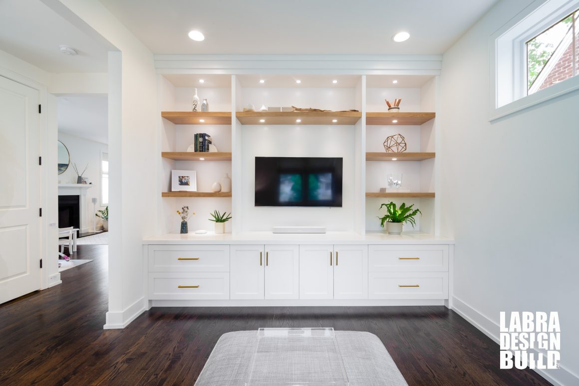 Labra Design+Build | Ferndale White & White Oak Boho Entertainment ...