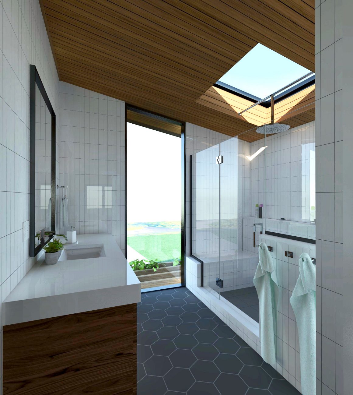 Labra Design+Build | Modern Bathroom Design Rendering